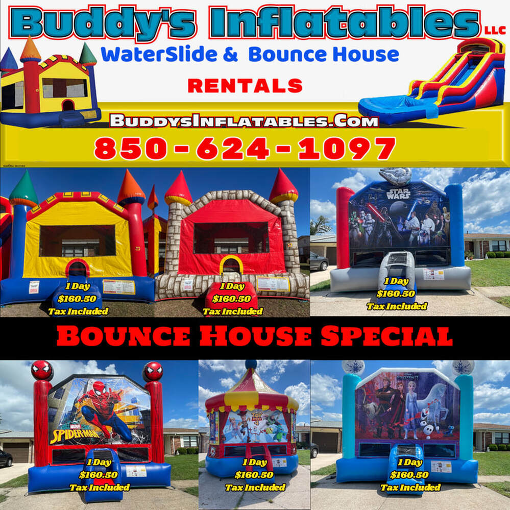 Buddy's Inflatables Panama City Fl 850-624-1097